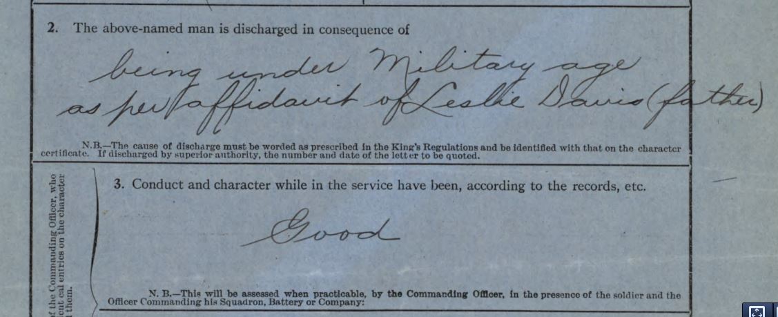 100 years ago: Lyle Egbert Davis enlisted | Deseronto Archives